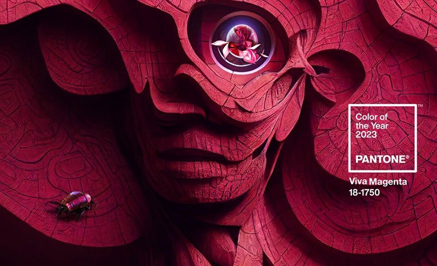 Kolor Roku 2023 Pantone − Viva Magenta